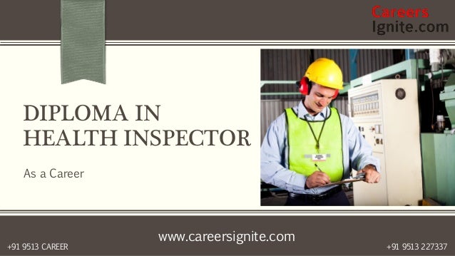 Diploma in Health Inspector Courses, Colleges, Eligibility