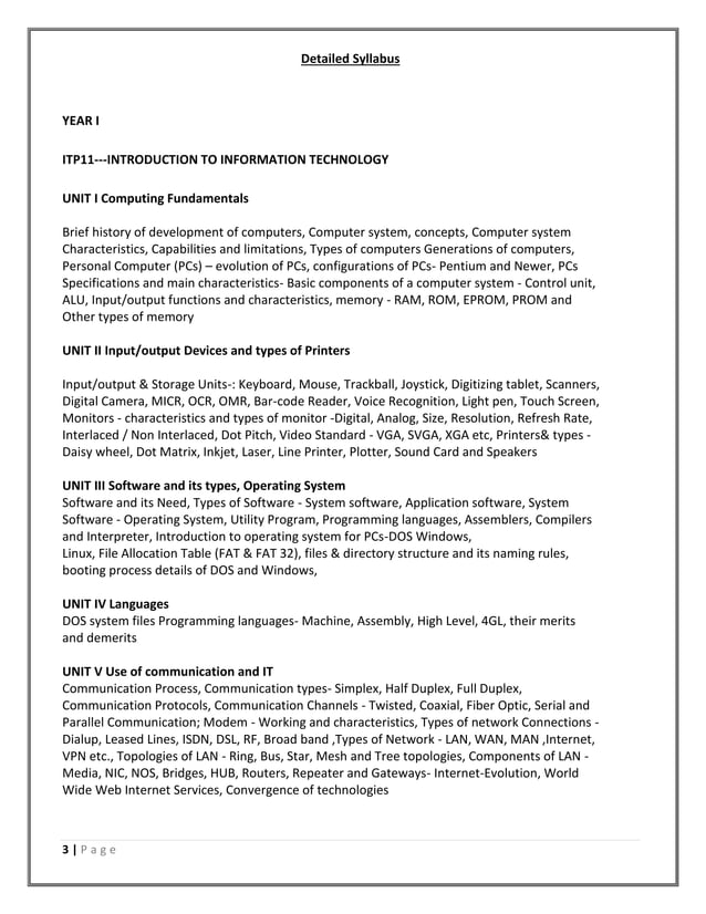 Diploma in Information Technology | DOCX