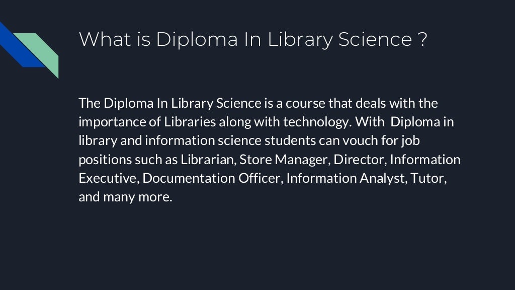 Diploma In Library Science.pptx