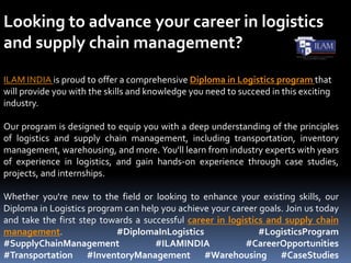 Diploma in Logistics | PPTX