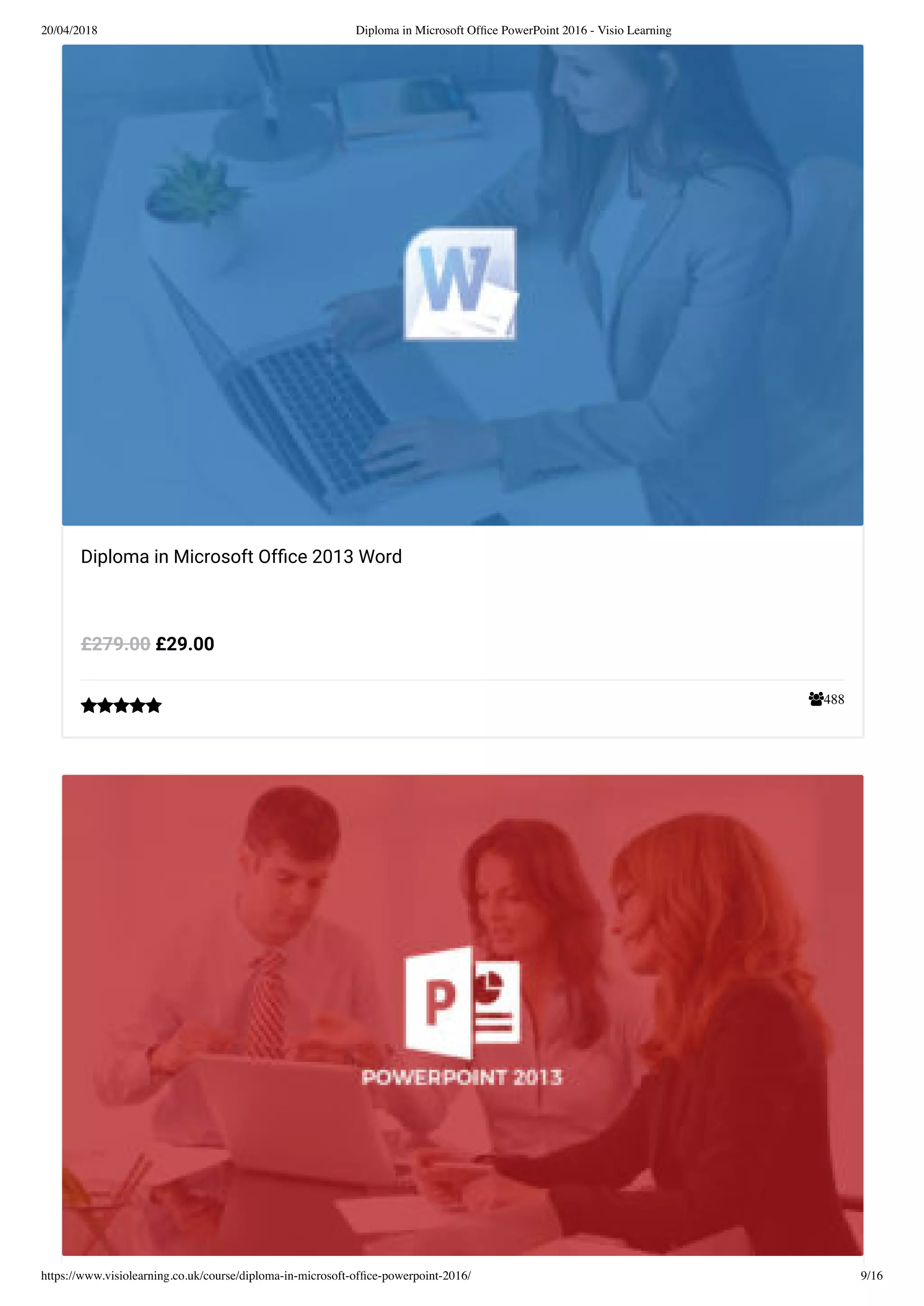 Diploma in microsoft office power point 2016 -Visio Learning | PDF