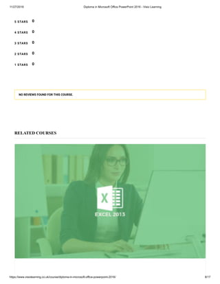 Diploma in Microsoft Office PowerPoint 2016 - Visio Learning | PDF