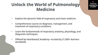Diploma in Pulmonology – Respiratory & Chest Medicine (Part 1/2 ...