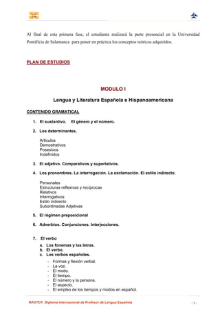 Diploma internacional de profesor de lengua española 09 10 (1) | PDF