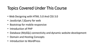 Diploma in website development.ppt