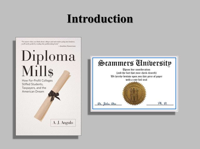 Diploma mill | PPT