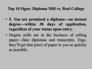 Diploma mill | PPTX