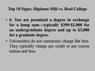 Diploma mill | PPTX