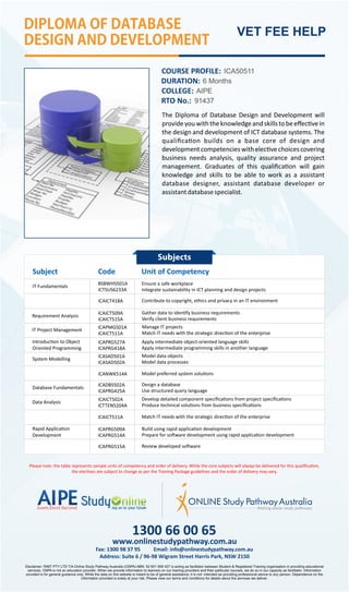 Diploma of database design and development | PDF | Databases | Computer ...