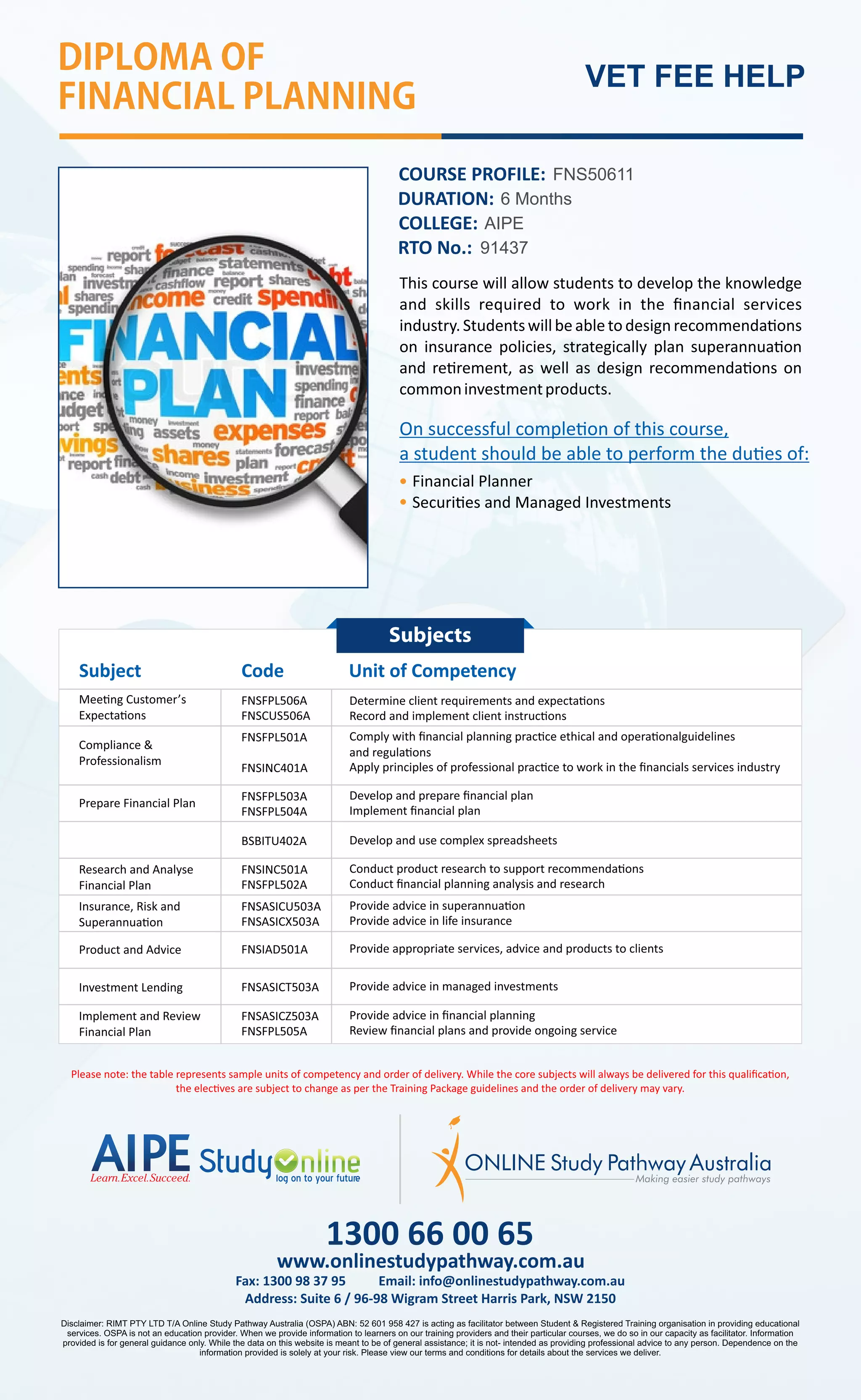 Diploma of financial planning | PDF | Insurance | Personal Finance