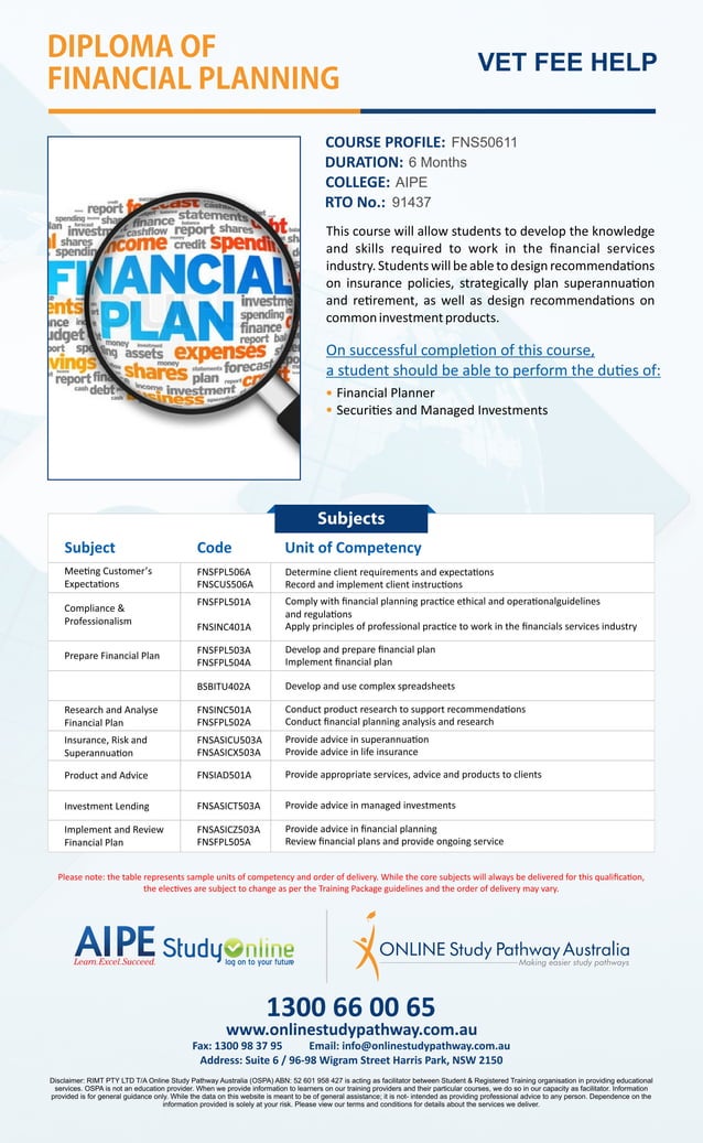 Diploma of financial planning | PDF | Insurance | Personal Finance