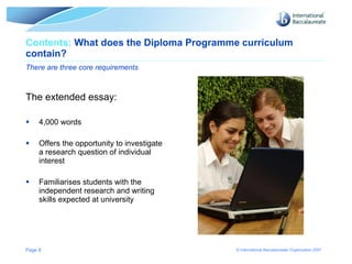 Diploma programmeoverview handoutmay08 | PPT