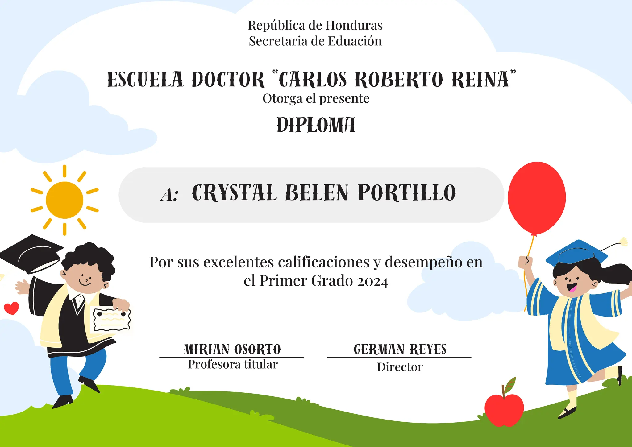 Certificados De Graduación De Preescolar