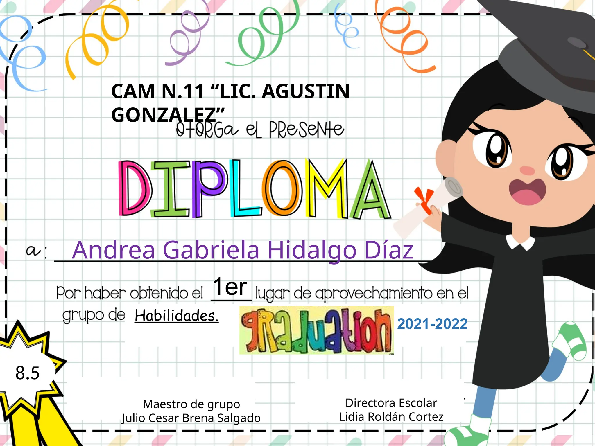 hermosos DIPLOMAS de graduación editables | PPTX