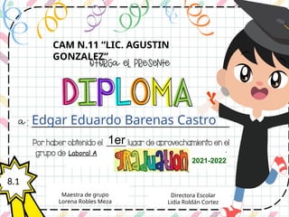 hermosos DIPLOMAS de graduación editables | PPTX