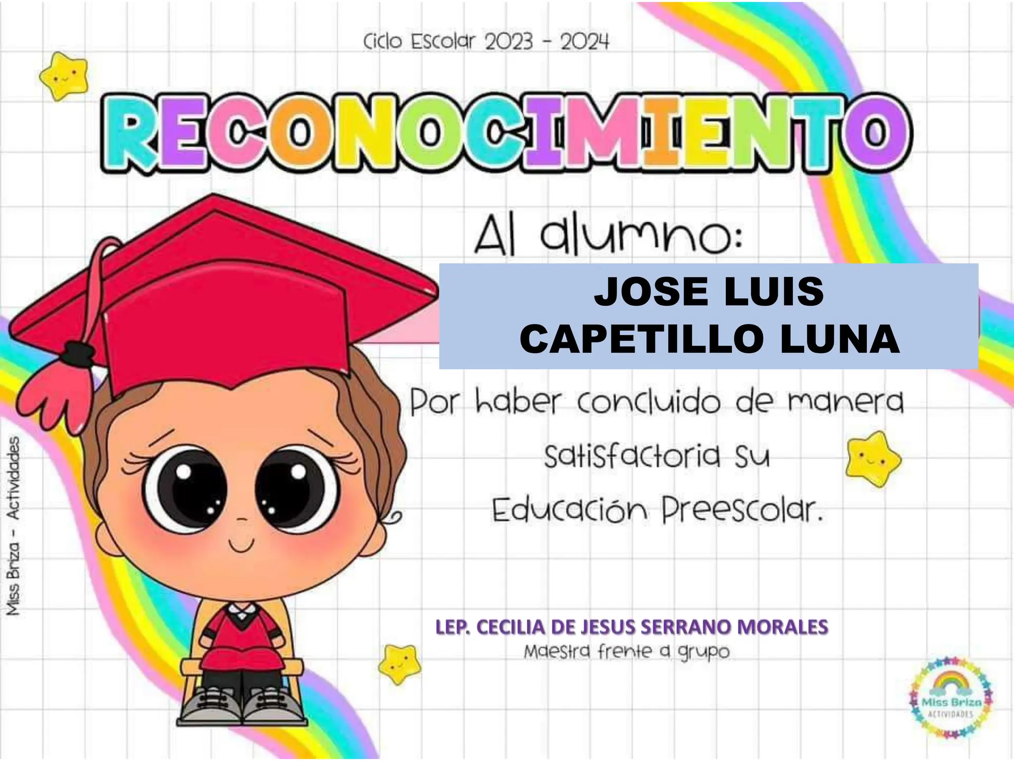 Diploma De Graduación Escolar