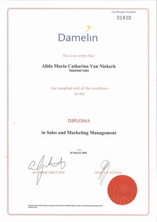 Diploma sales and marketing | PDF