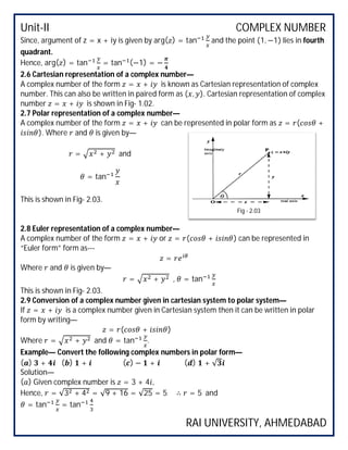 Diploma_Semester-II_Advanced Mathematics_Complex number | PDF