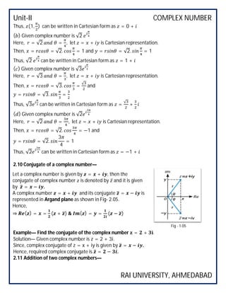 Diploma_Semester-II_Advanced Mathematics_Complex number | PDF