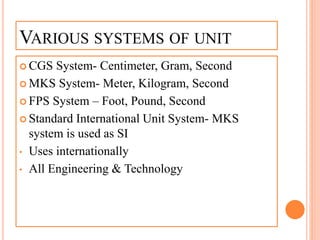 Diploma sem 2 applied science physics-unit 1-chap 1 measurements | PPTX