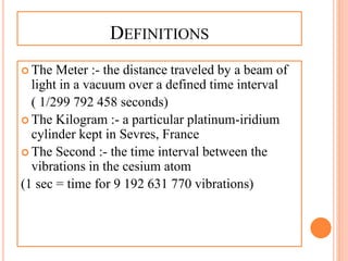 Diploma sem 2 applied science physics-unit 1-chap 1 measurements | PPTX