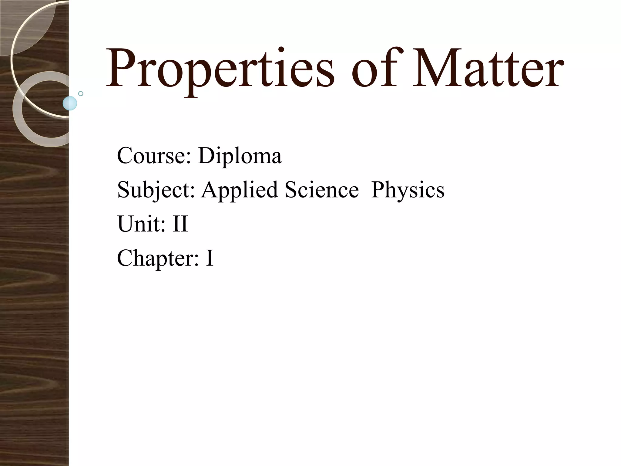 Diploma sem 2 applied science physics-unit 2-chap-1 elasticity | PPTX