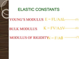 Elasticity Physics