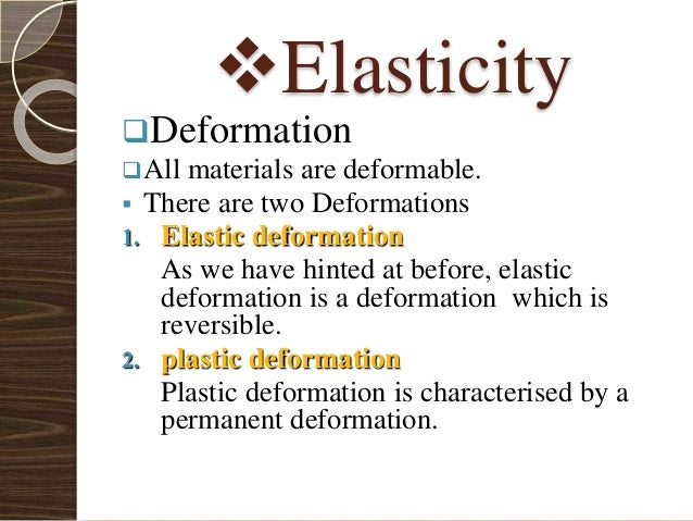 Elasticity Definition