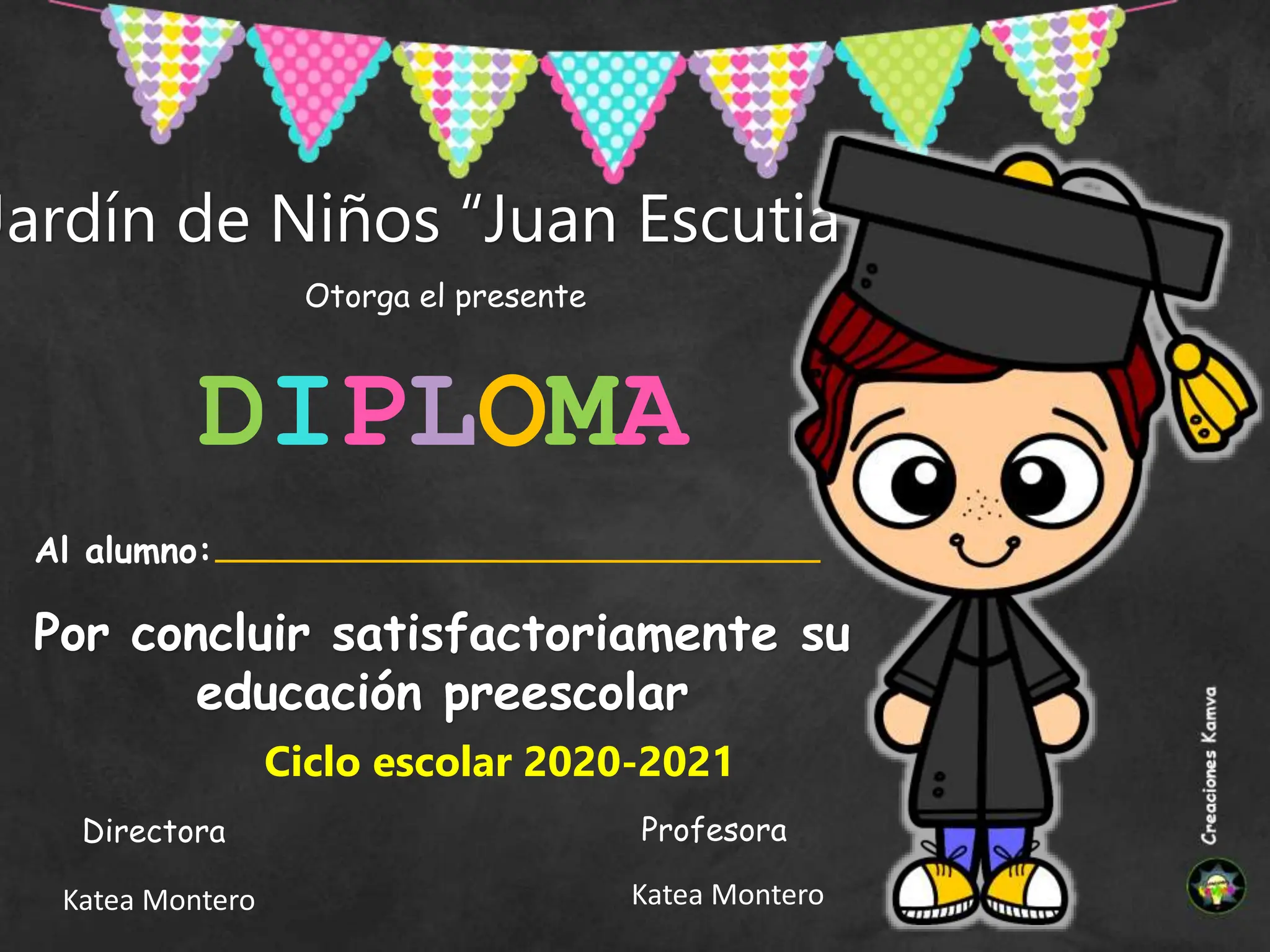 diplomas fin de cursos diplomas editables | PPTX