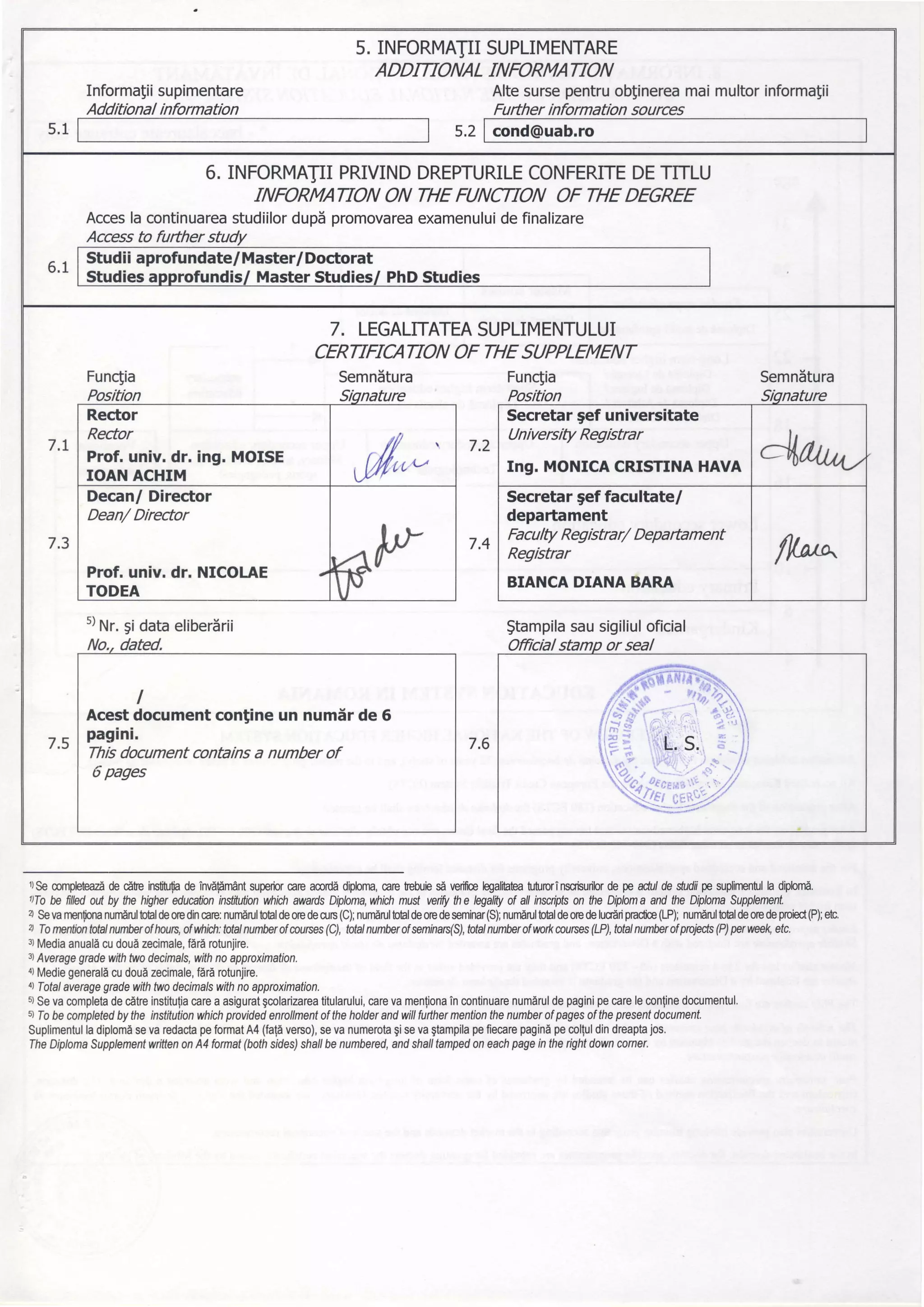 Diploma supplement | PDF