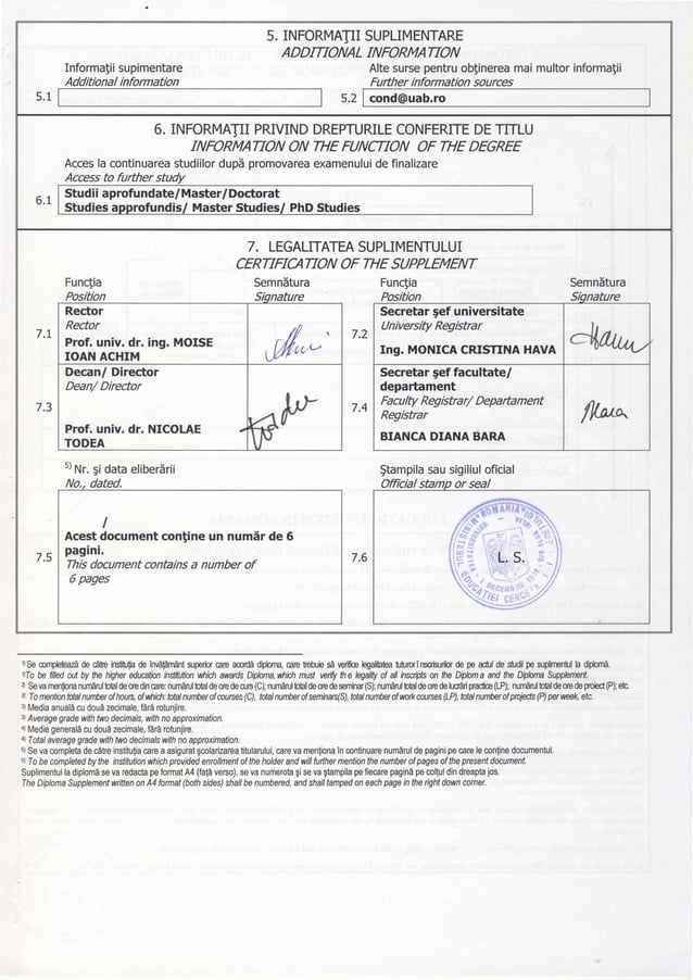 Diploma supplement | PDF