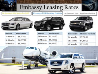 Diplomat Armored Rentals Corporate Overview | PDF