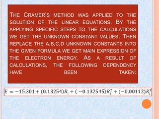 THE POTENTIAL FUNCTION OF THE DIATOMIC MOLECULES | PPTX