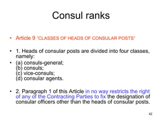 Diplomatic and Consular Law | PPTX