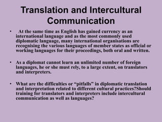 Diplomatic Presentation | PPTX