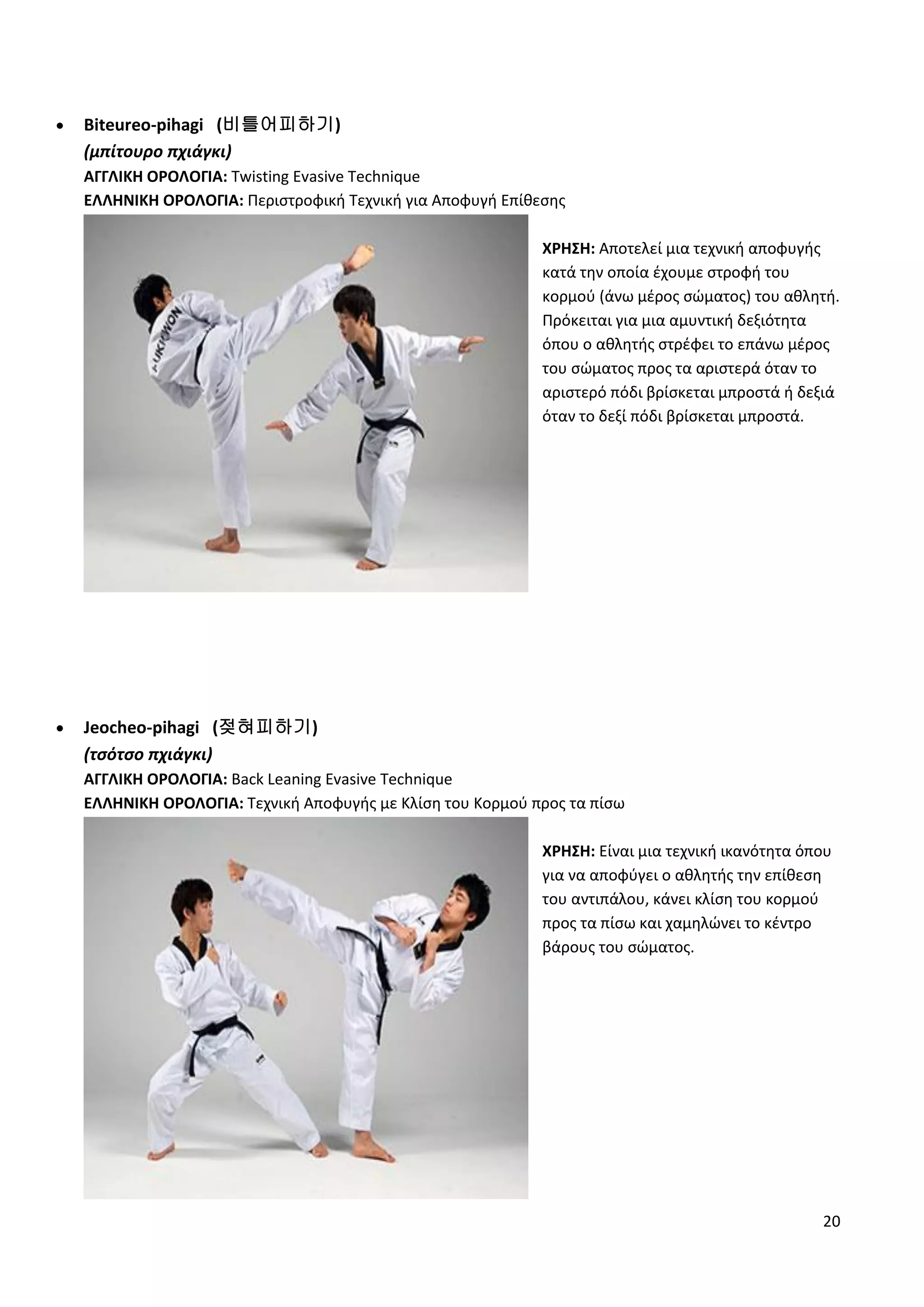 Taekwondo Terminology | PDF