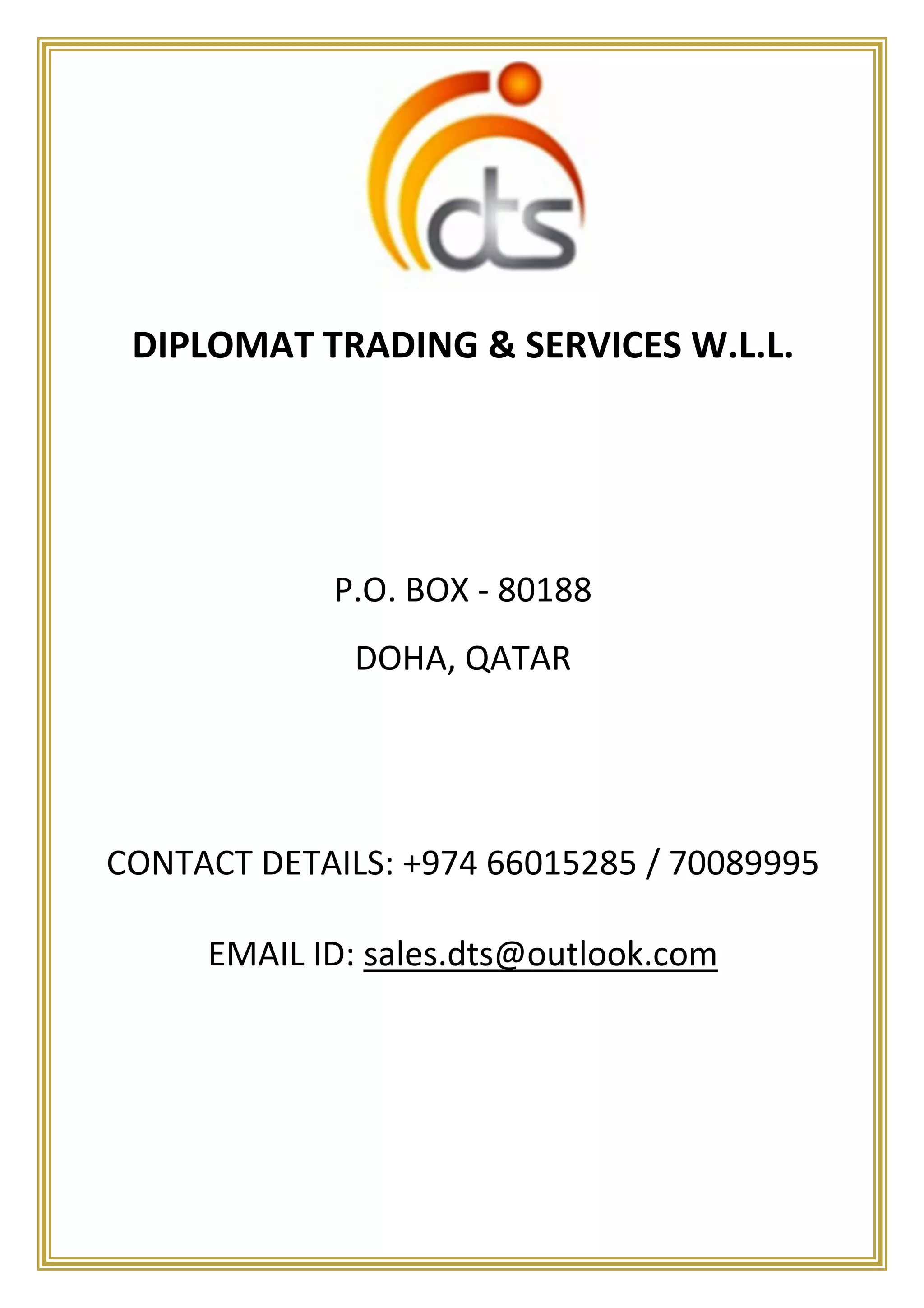Diplomat Trading & Services WLL | PDF