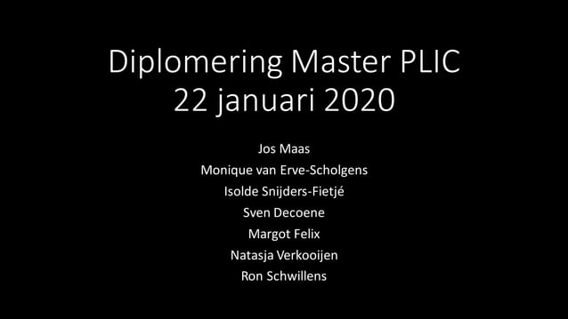 Diplomering master plic 2020 | PDF