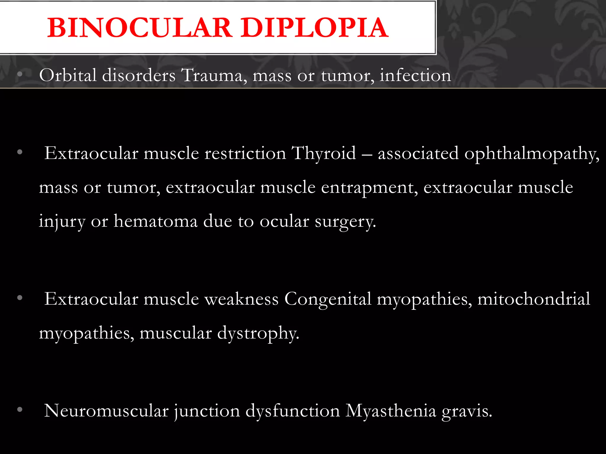 Diplopia | PPTX