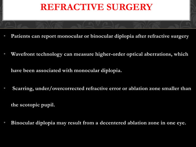 Diplopia | PPTX | Eye and Vision Conditions | Diseases and Conditions