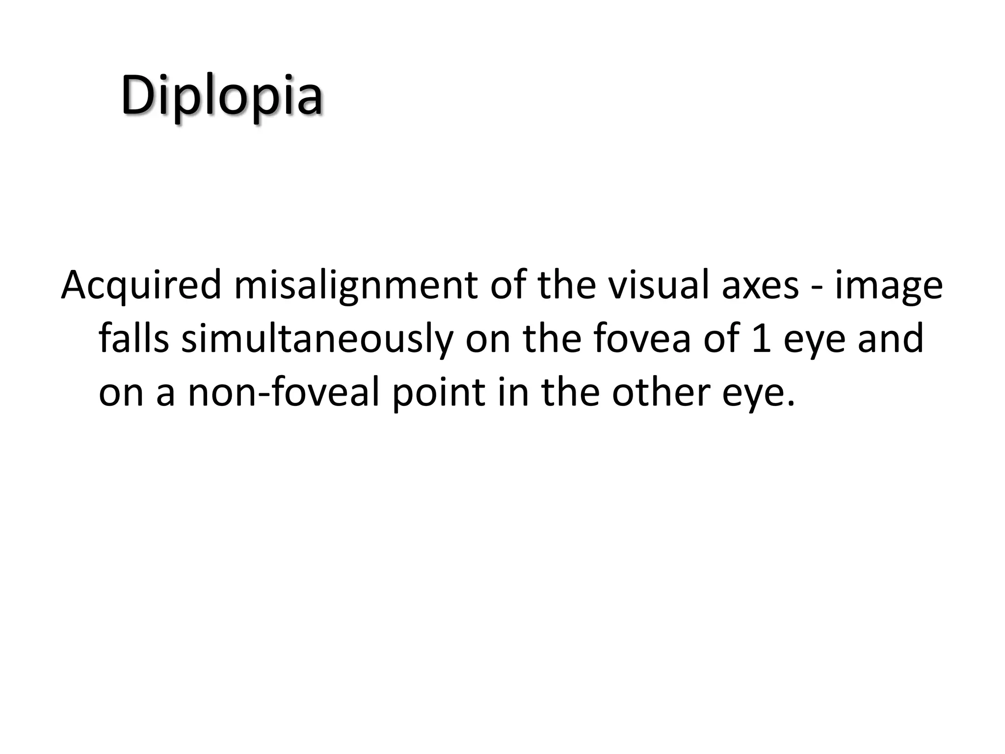 Diplopia | PPT