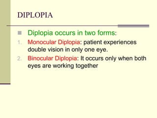 Diplopia 1 | PPT