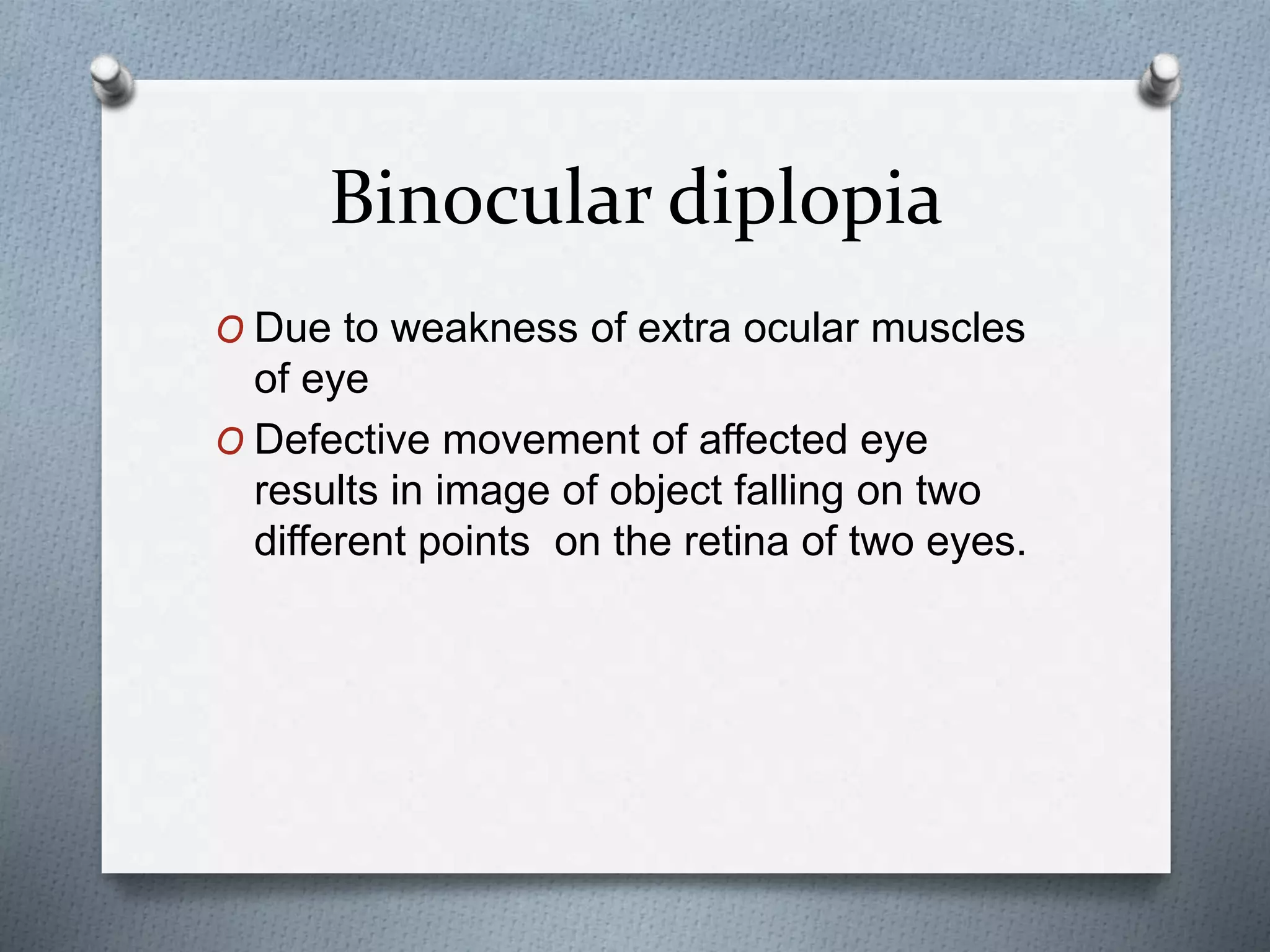 Diplopia by yugandhar tummala | PPTX