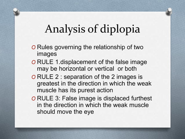 Diplopia by yugandhar tummala | PPTX | Eye and Vision Conditions ...