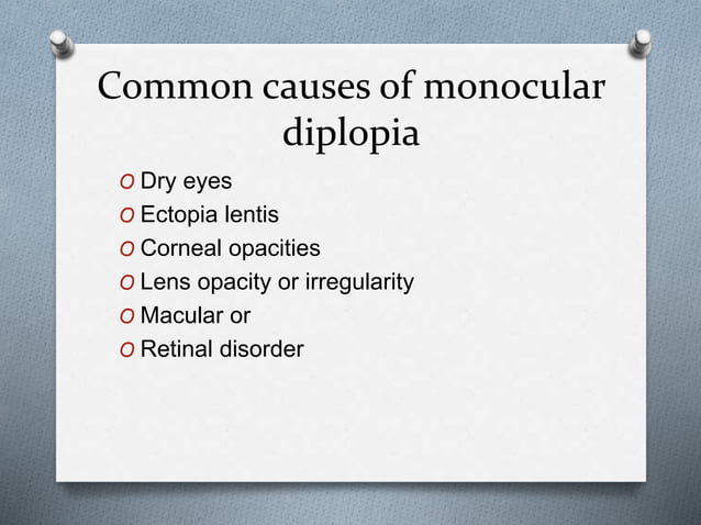 Diplopia by yugandhar tummala | PPTX | Eye and Vision Conditions ...