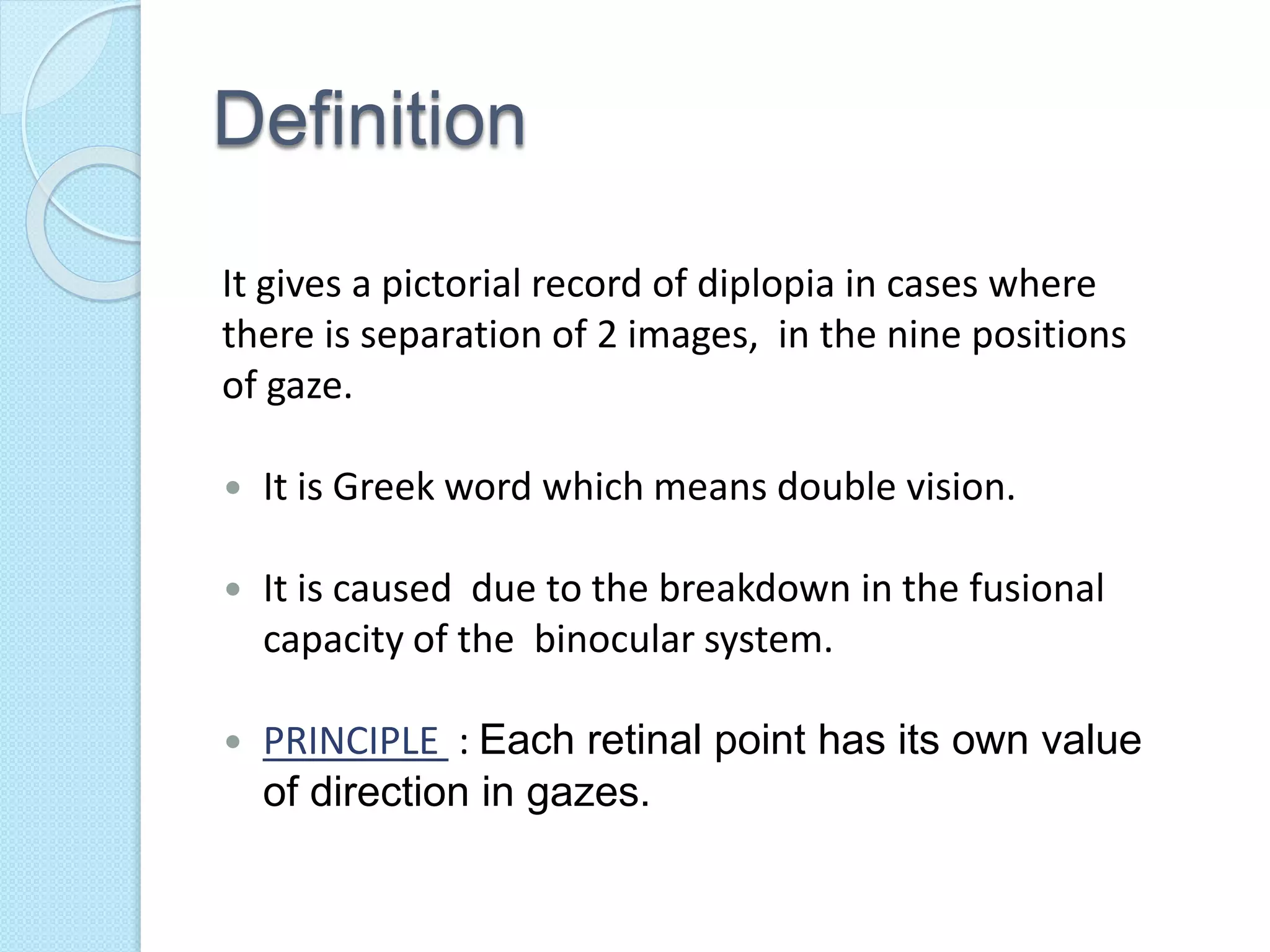 Diplopia chart | PPTX