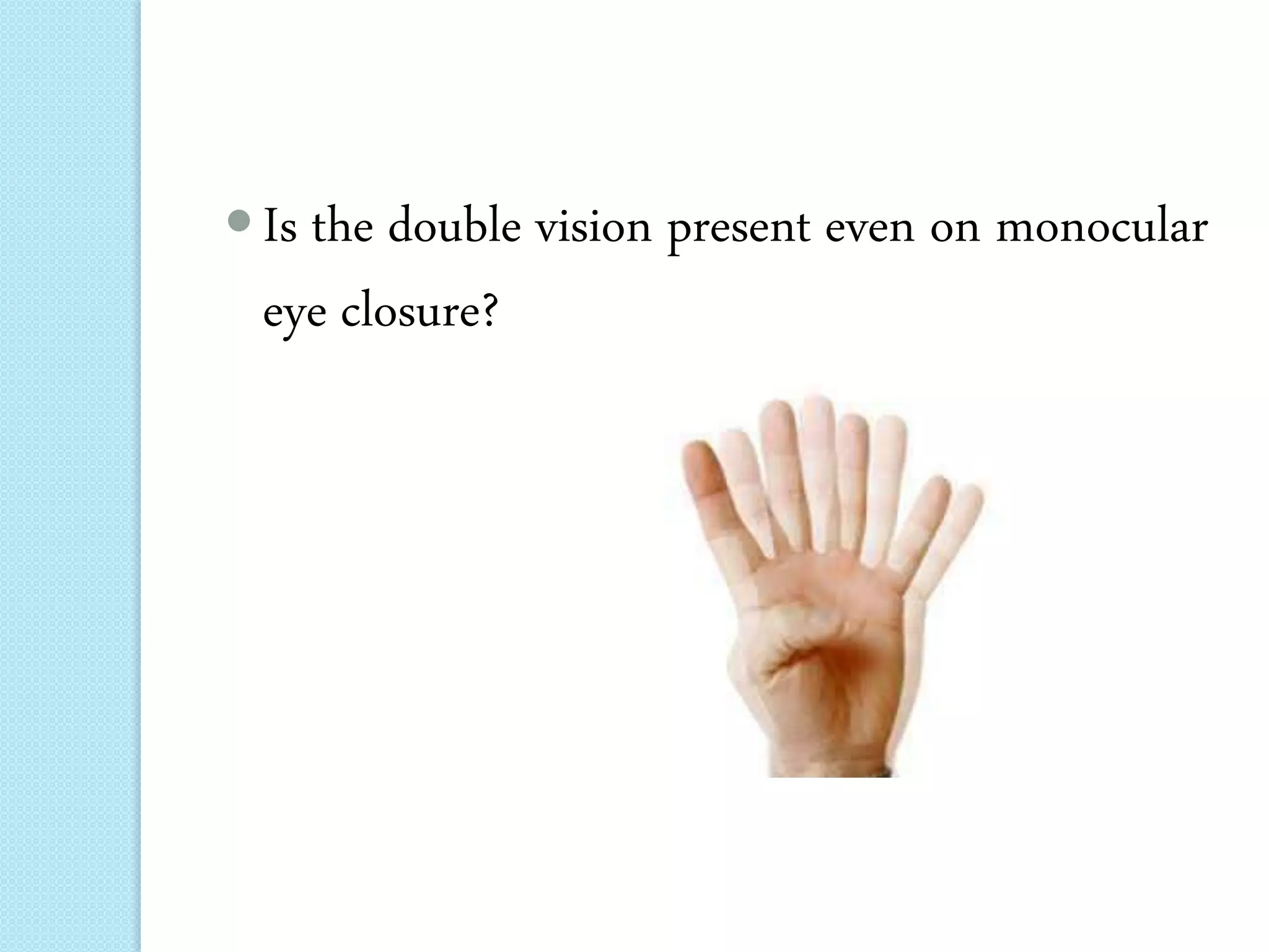 Diplopia chart | PPTX