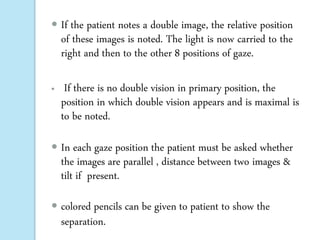 Diplopia chart | PPTX