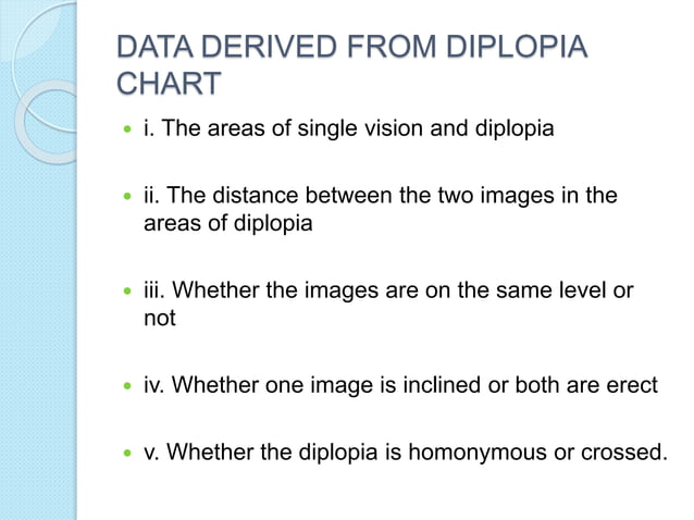 Diplopia chart | PPTX