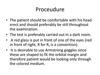 Diplopia charting | PPTX